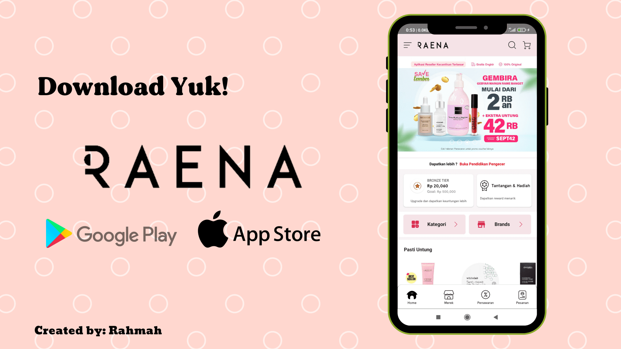√ Pengalaman Belanja bersama Aplikasi Reseller RAENA